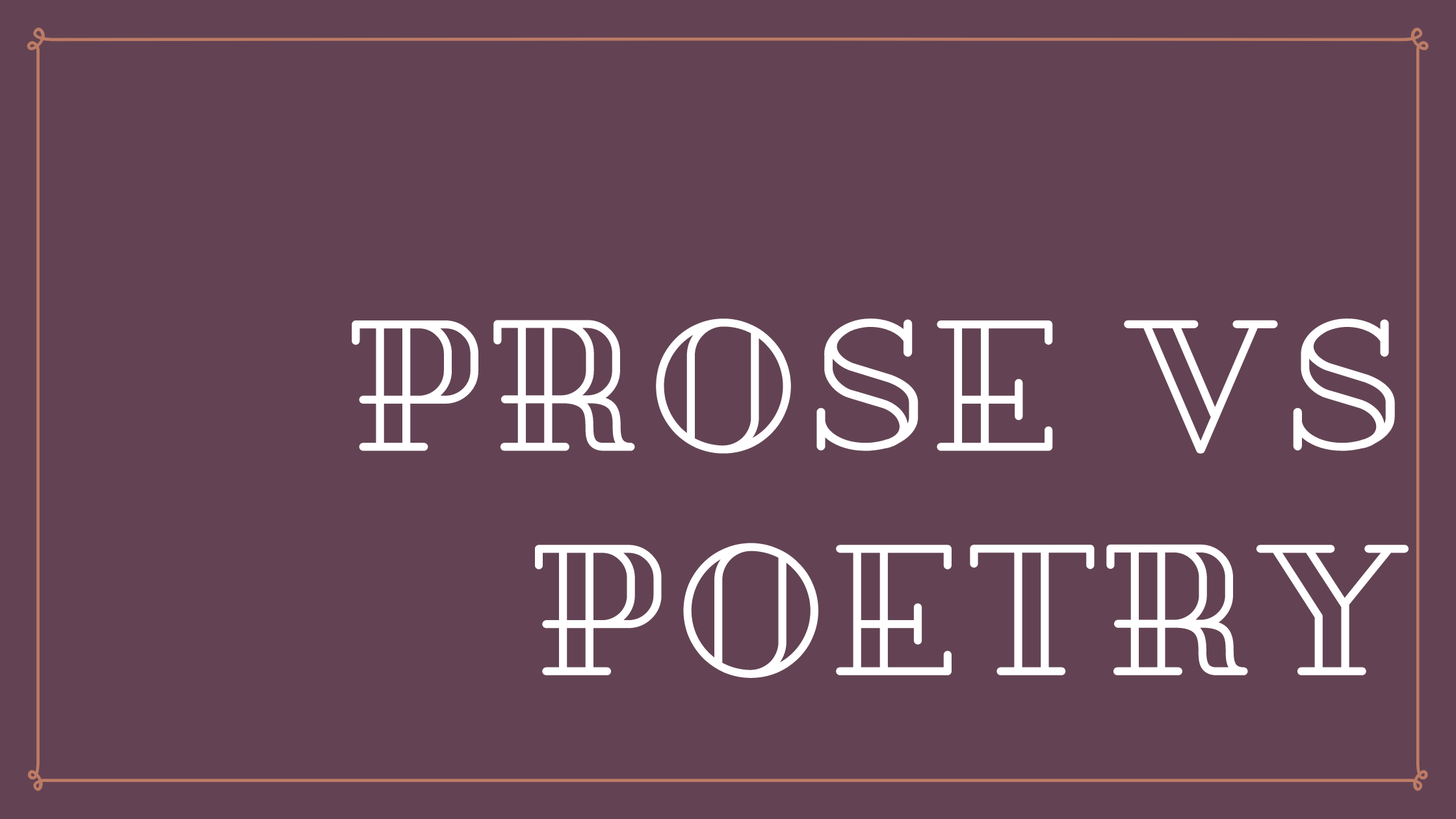 Revision Guide: Prose vs Poetry – Kari Lynn M.