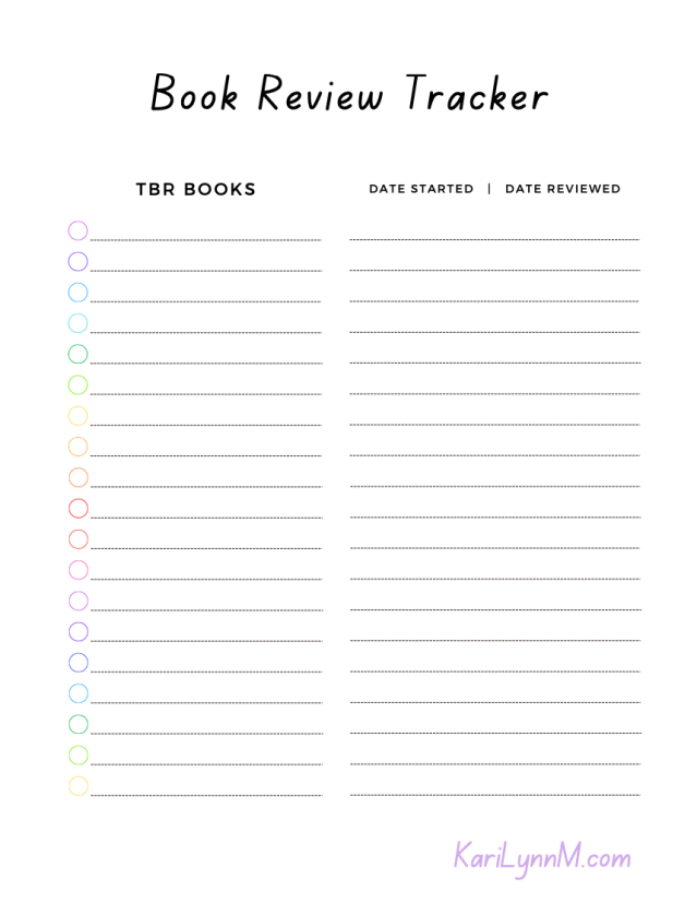 Get a Free Book Review Guide (Digital + Printable PDF) – Kari Lynn M.