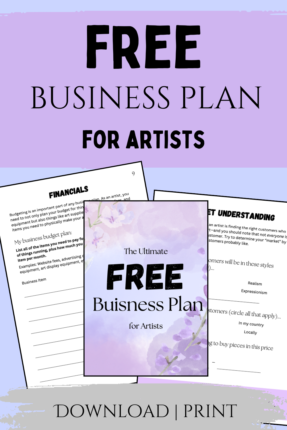 For Artists: How to Make a Business Plan (with FREE Printable) – Kari ...