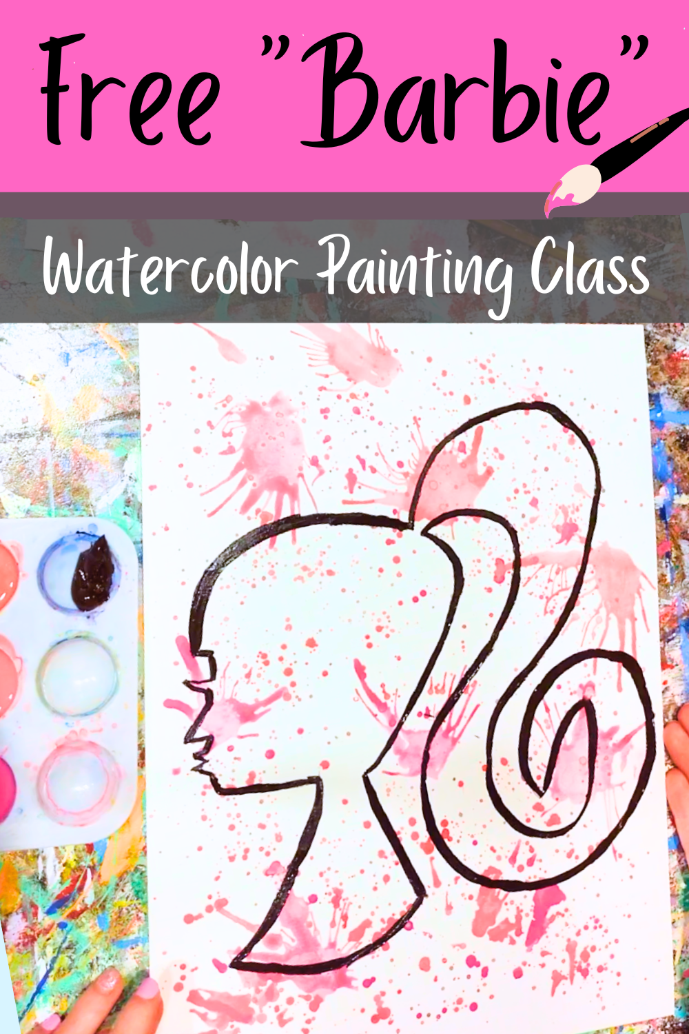 Free “Barbie” Watercolor Painting Class | Learn to Paint Online – Kari ...