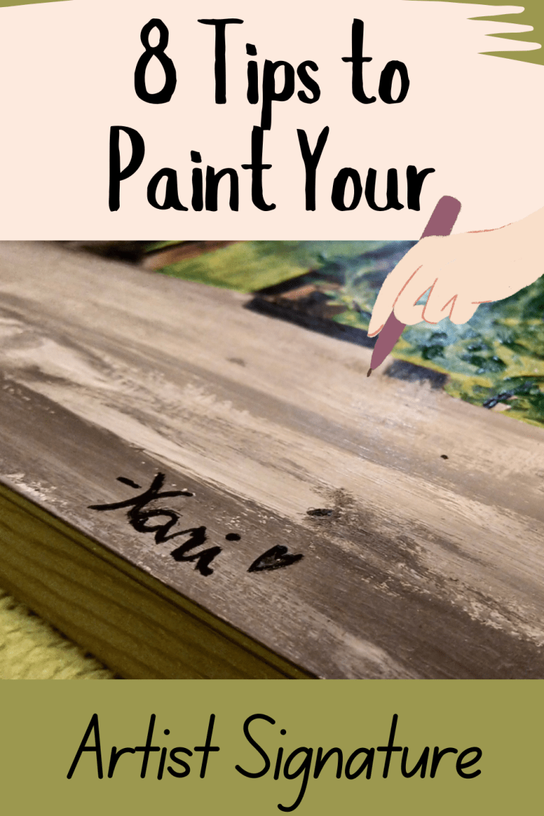 How to Paint Your Artist Signature | 8 Tips to Make Your Professional ...